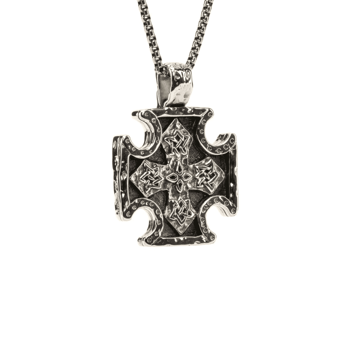 Biker Cross Necklace - Donegal Square