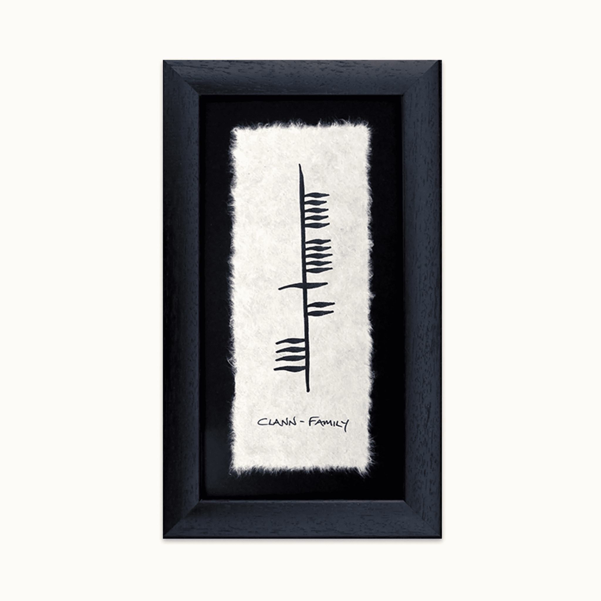 Ogham Wishes Framed Wall Art, Donegal Square Bethlehem — A Unique ...